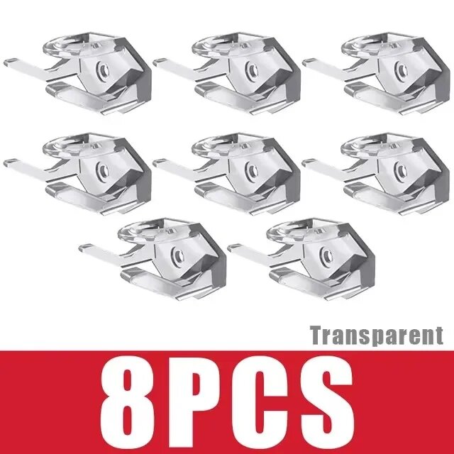 Настенные держатели для бейсболок, 8 шт, Transparent