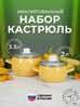 Набор кастрюль с крышкой эмалированных 2 шт, Лысьвенские эмали, размеры: 2л, 3,5л