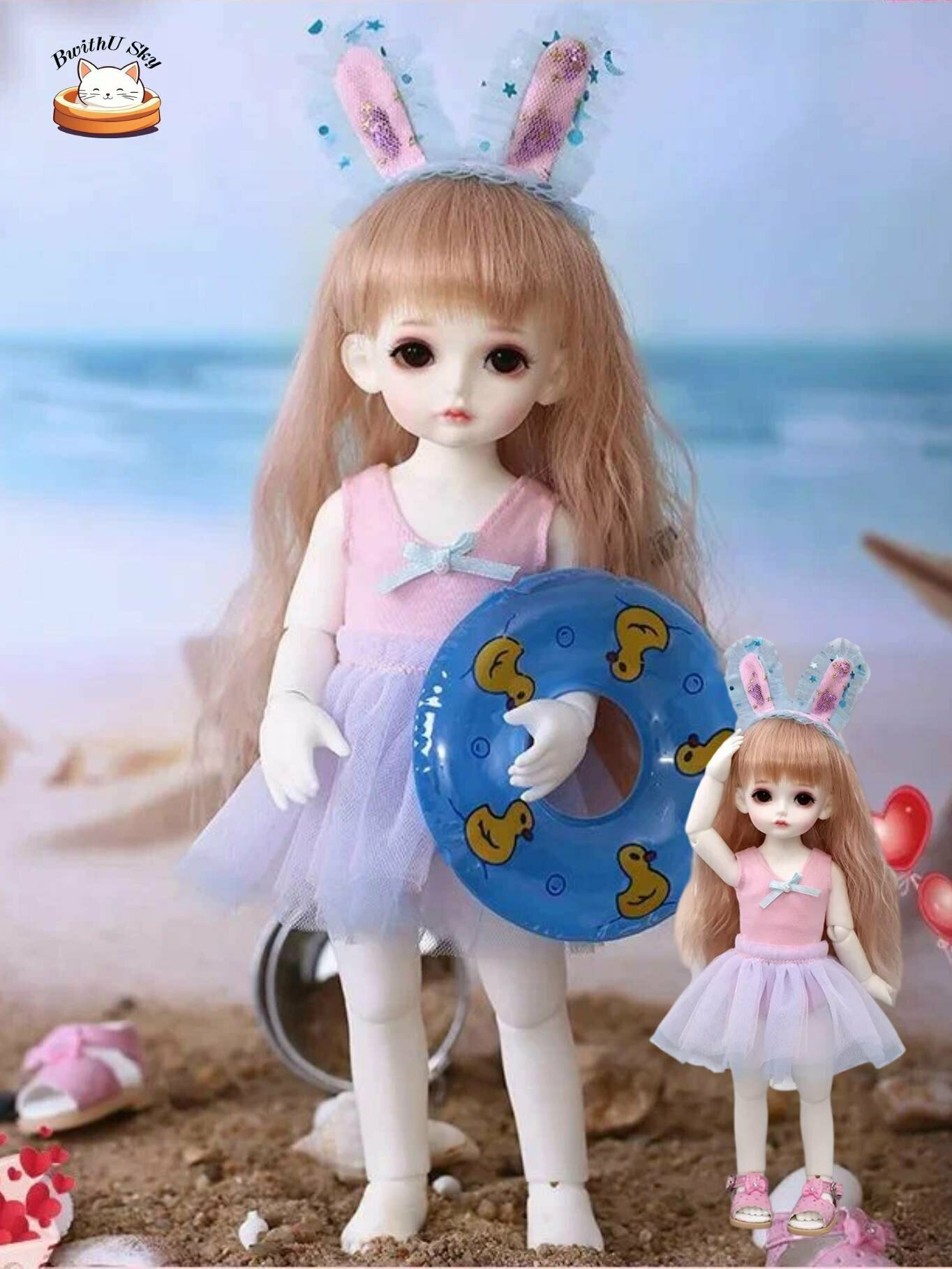 BwithU Модель Rita 1/6 BJD SD для маленьких девочек, платье для плавания, милая шарнирная кукла