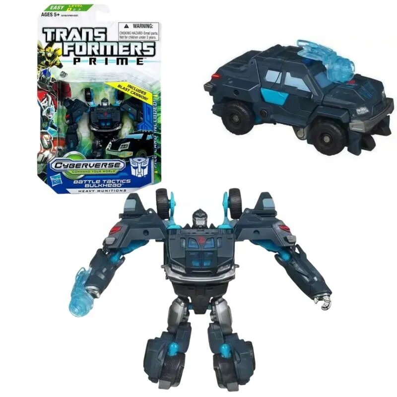 Трансформеры Игрушка хасбро Transformers Prime Cyberverse Commander Battle Tactics Bulkhead Commander Action Figure
