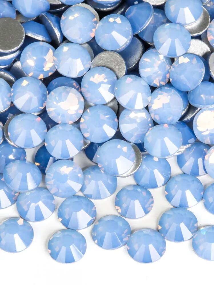 1440 штук Blue Opal SS20 стразы Silver Base Высококачественные холодные стразы для маникюра и украшения одежды без термического восстановления