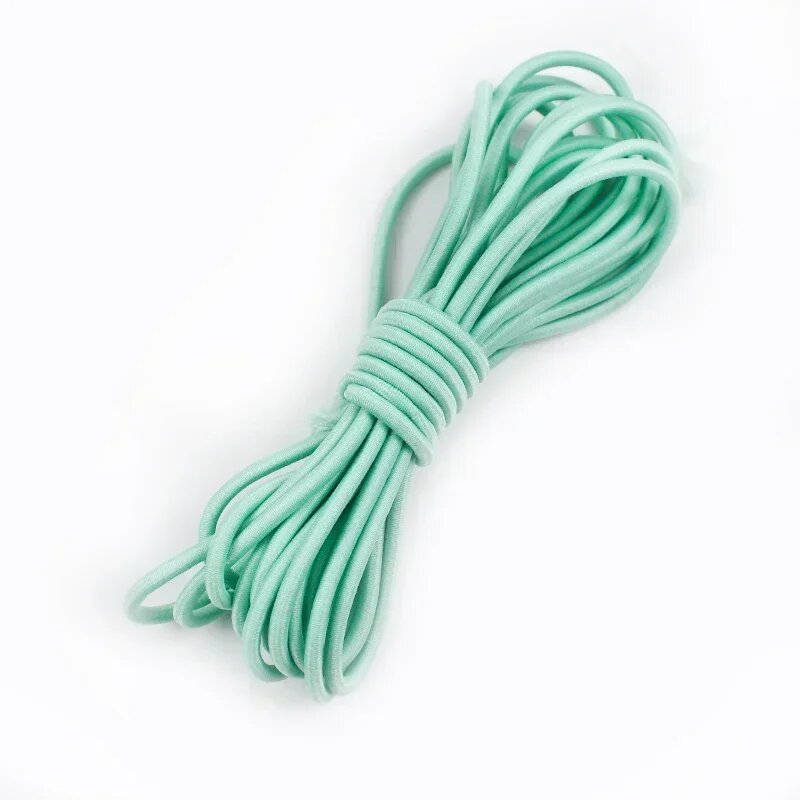 Эластичная лента Meetee 4 мм 10/20 м CyanBlue, 10Meters(2Rolls)