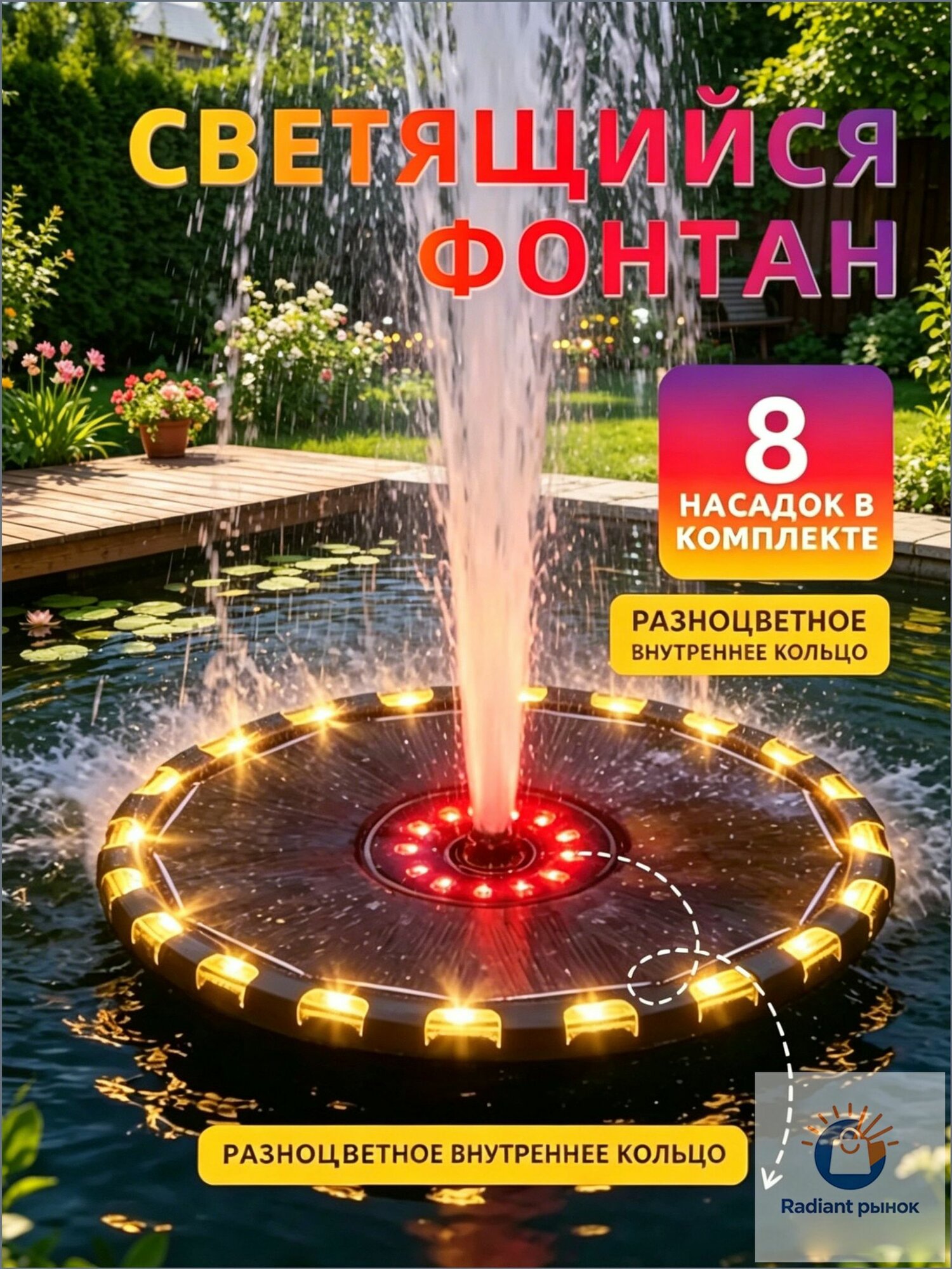 Фонтан садовый,0.15м3/час