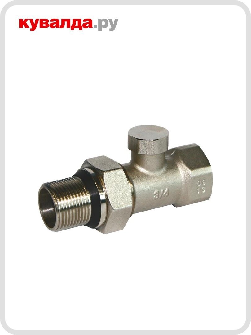 Вентиль на обратную подводку прямой ROYAL THERMO 3/4" RTO 50.008