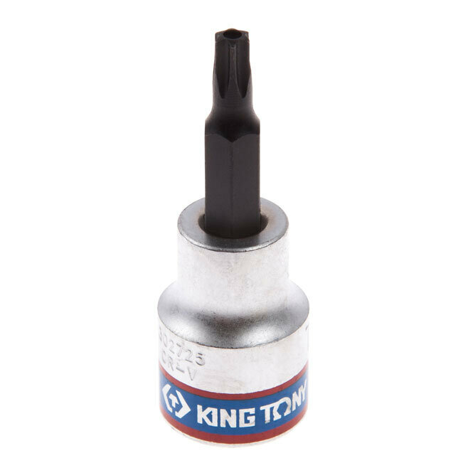 KING TONY Бита (Насадка) торцевая 3/8", Torx, T25, L 50 мм, с отверстием 302725