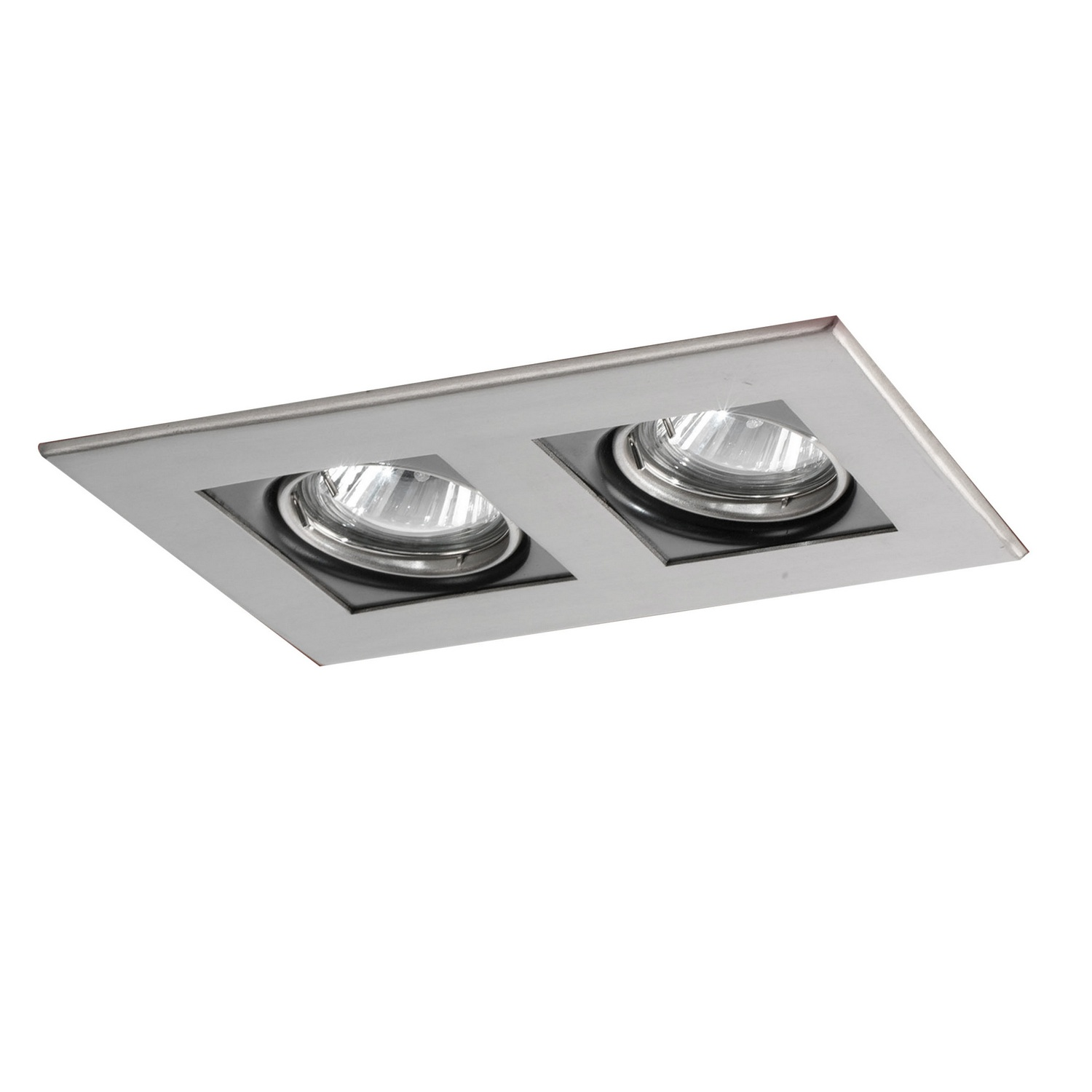Светильник встраиваемый EGLO BURN 87013 2xGU10, 220-240V, нержавеющая сталь, длина 205 мм, ширина 115 мм, глубина 96 мм