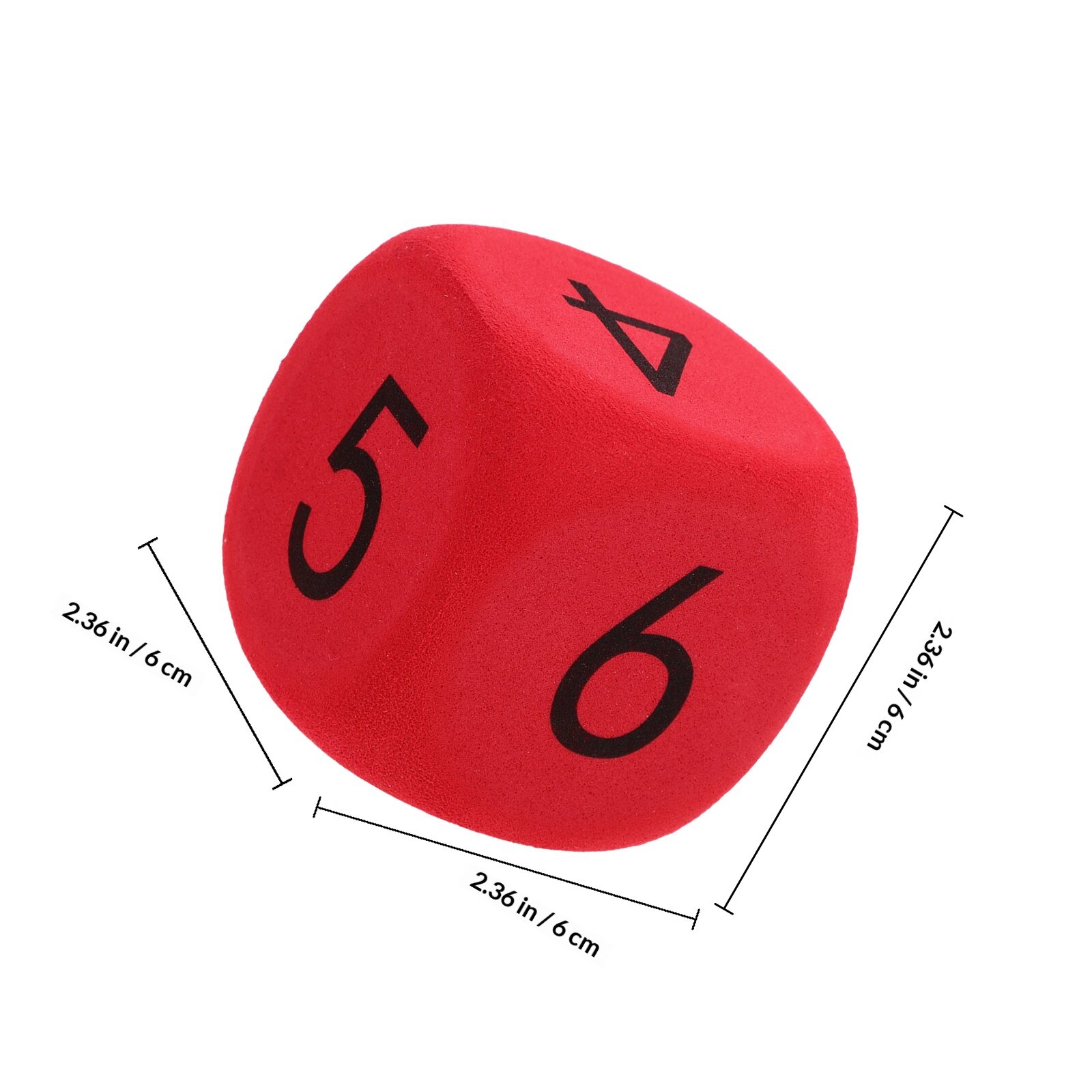 2 Штуки Большие Пеноматериал Dice Для Класса И Вечеринок Размер 6.00X6.00X6.00Cm