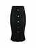 Юбка Button-up ribbed maxi skirt