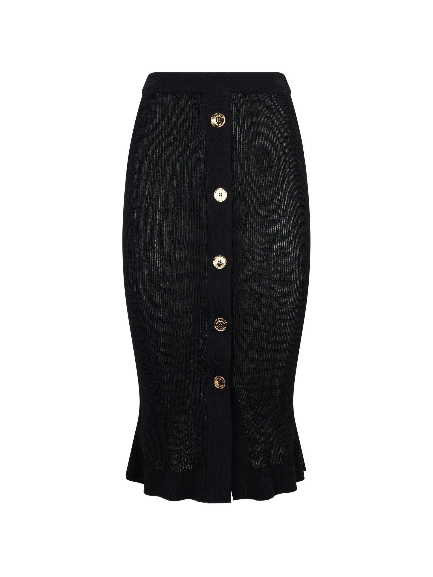 Юбка Button-up ribbed maxi skirt