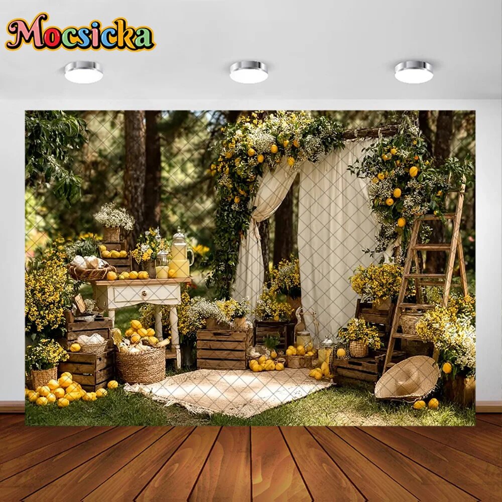 MOCSICKA Фон для фотосъемки виниловый летний Cotton-300x250cm, 10