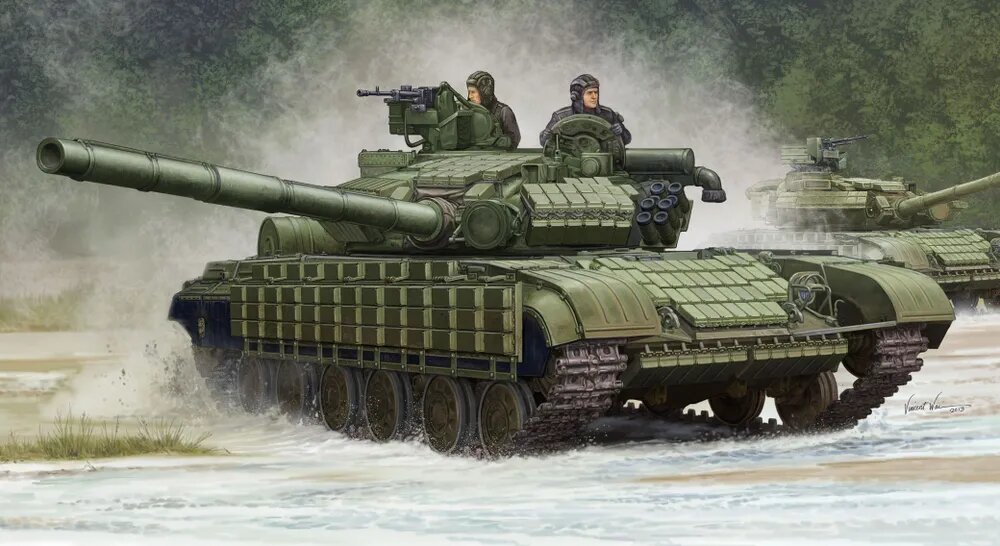 Trumpeter Model 05522 1/35 советских Т-64БВ МОД 1985