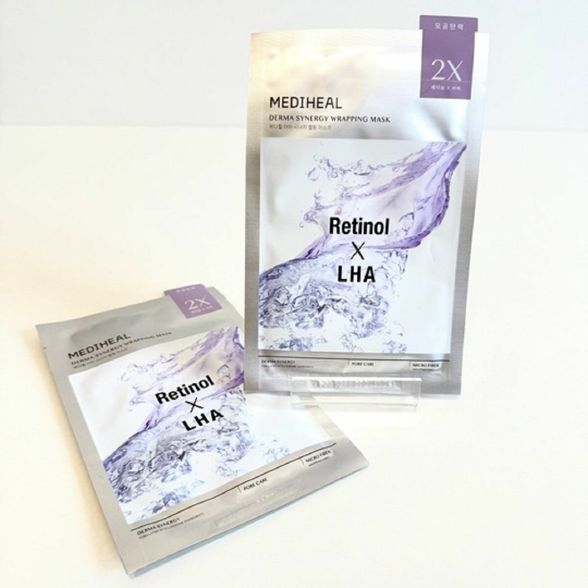 Mediheal Тканевая омолаживающая маска с ретинолом (2шт) Retinol & LGA Derma Synergy Wrapping Mask Pore