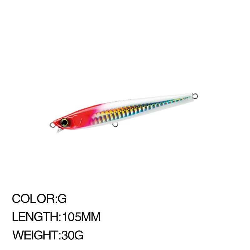 Тонущий воблер Sea Fishing 10,5 см 30 г Розовый, G