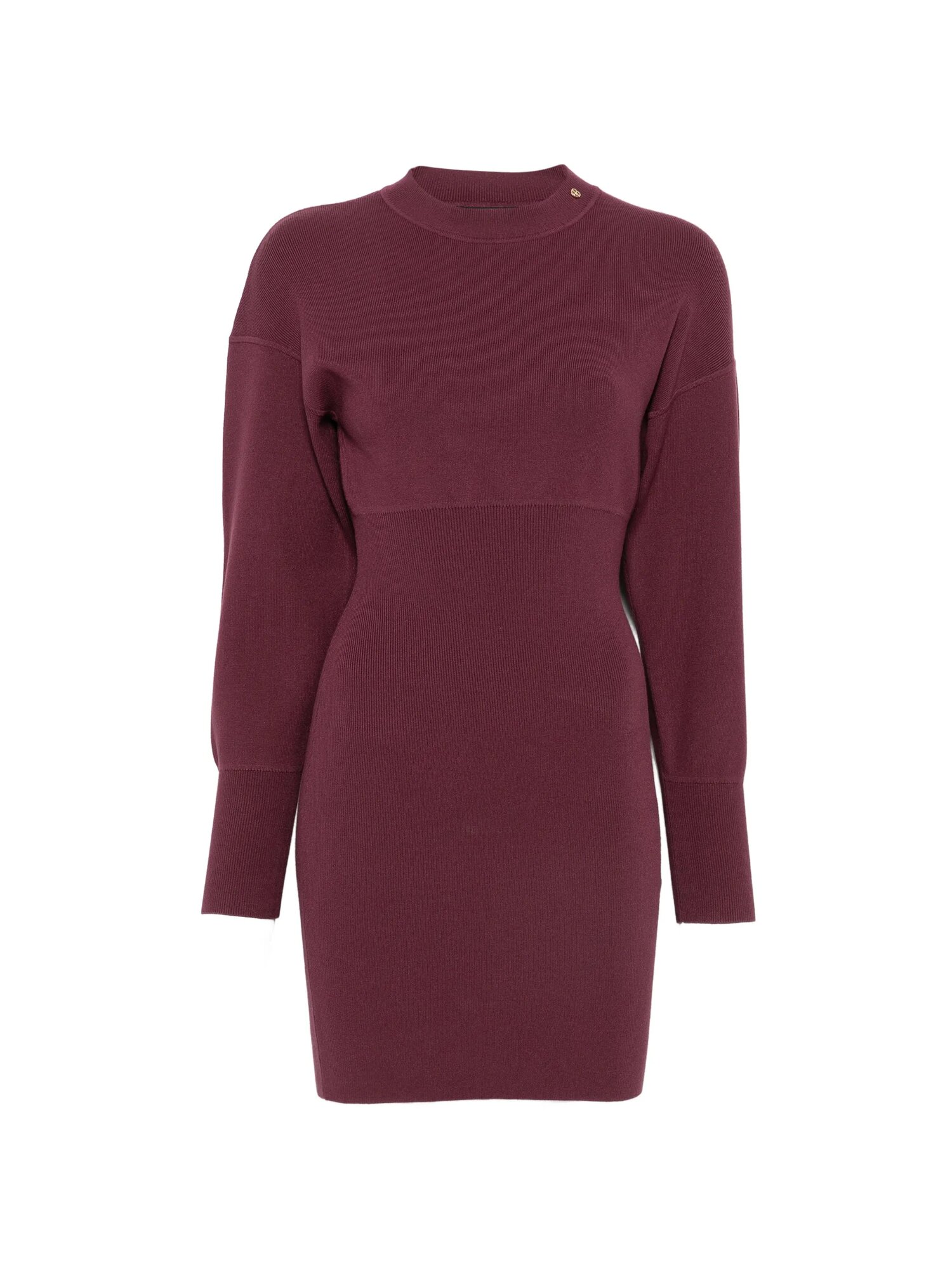 Платье Imane ribbed-knit long-sleeve mini dress