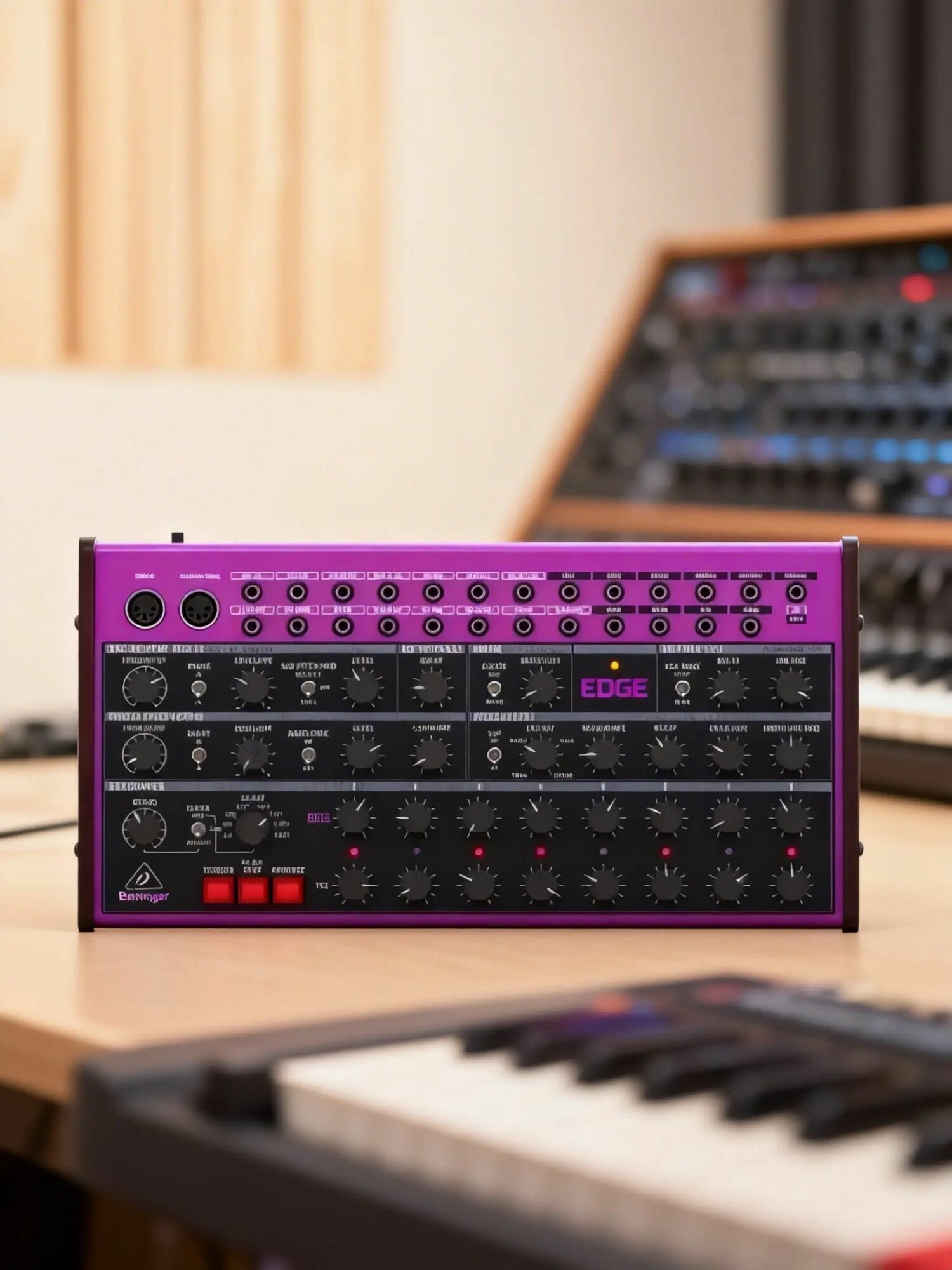 Behringer EDGE Полумодульный профессиональный перкуссионный настольный аранжировщик Аналоговый синтезатор
