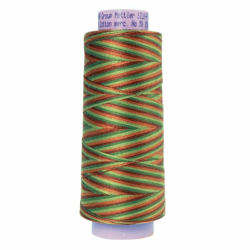Нить для машинного квилтинга METTLER "Silk Finish", Multi Cotton 50, 1372 м, цвет 9822, Forest Land