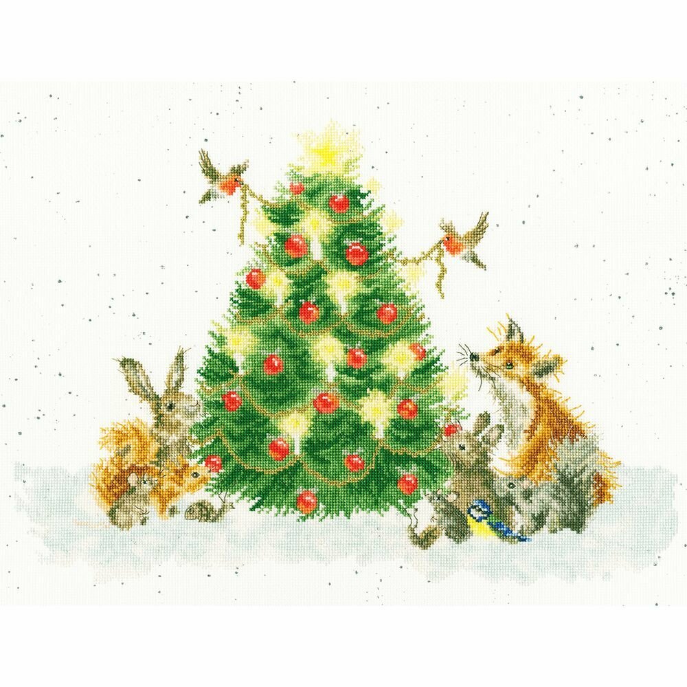 Набор для вышивания Bothy Threads "Oh Christmas Tree", канва, мулине