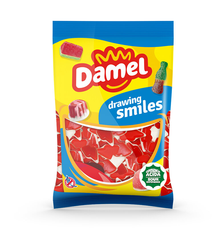 Мармелад жевательный "Молния супер кислая" без обсыпки 1кг DAMEL Испания/ халяль