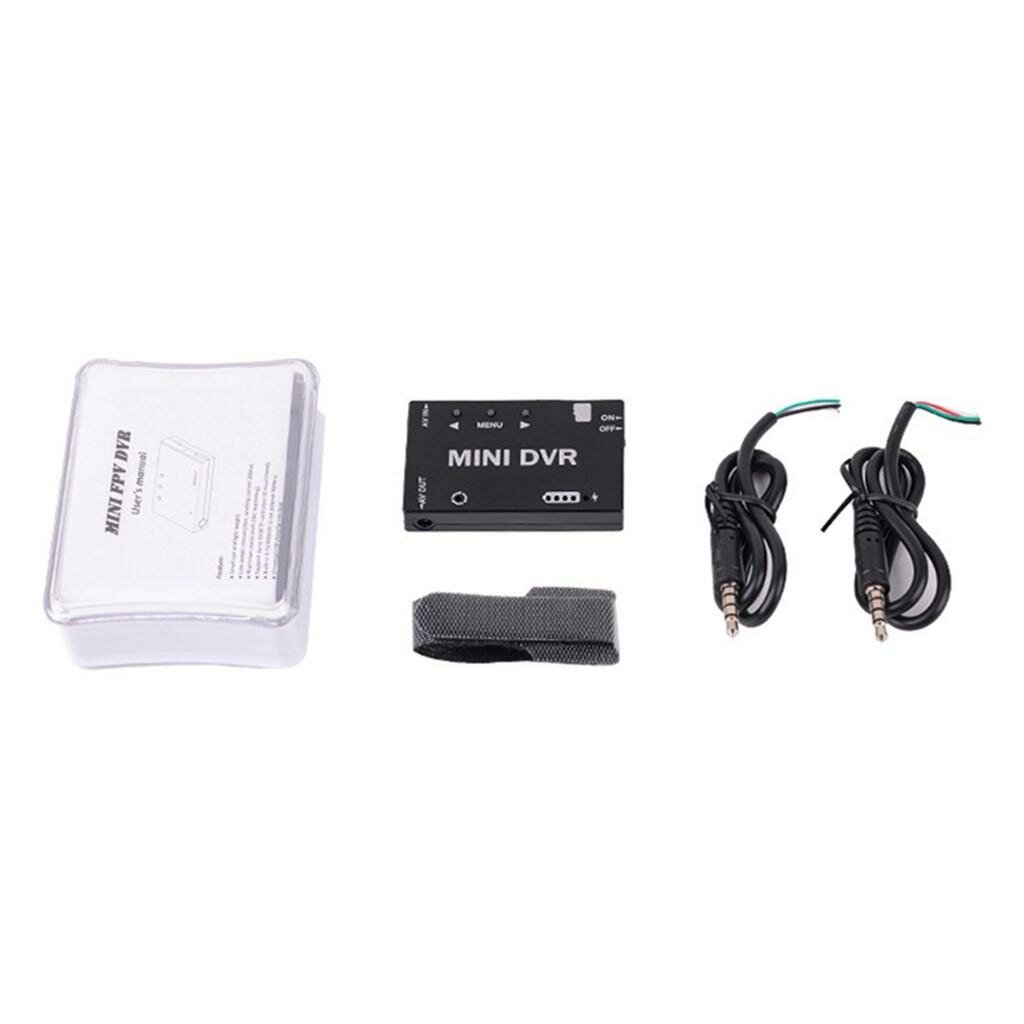 Мини-видеорегистратор FPV DVR с аккумулятором 3,7В 400mAh, Черный
