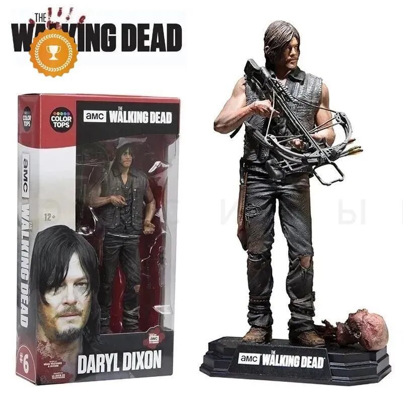 GM Экшн-фигурка Ходячие мертвецы Дерил Диксон. /The Walking Dead Daryl Dixon 18 см