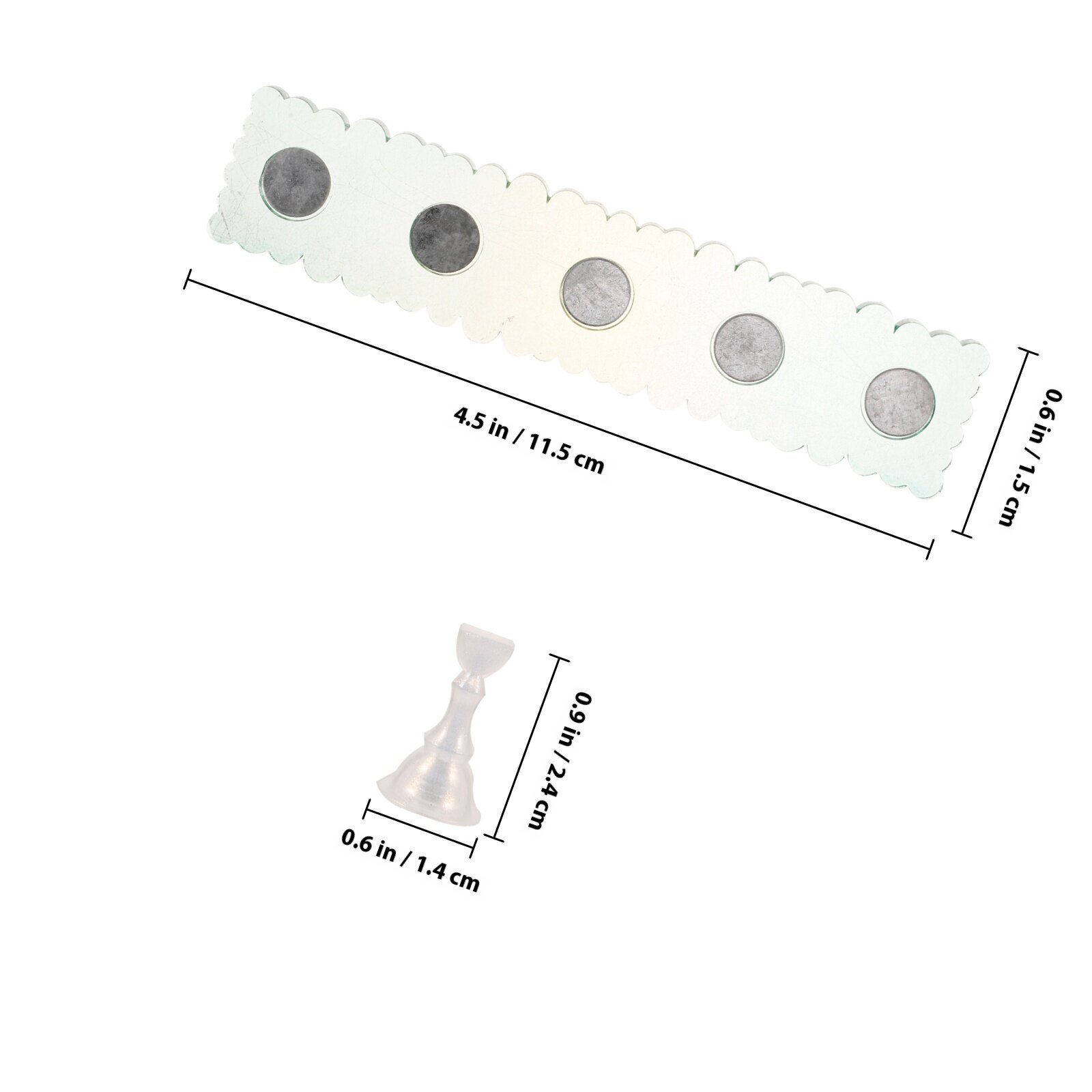 Стойка Для Накладных Ногтей С Основанием 1 Штука 11.30X1.50X0.40Cm