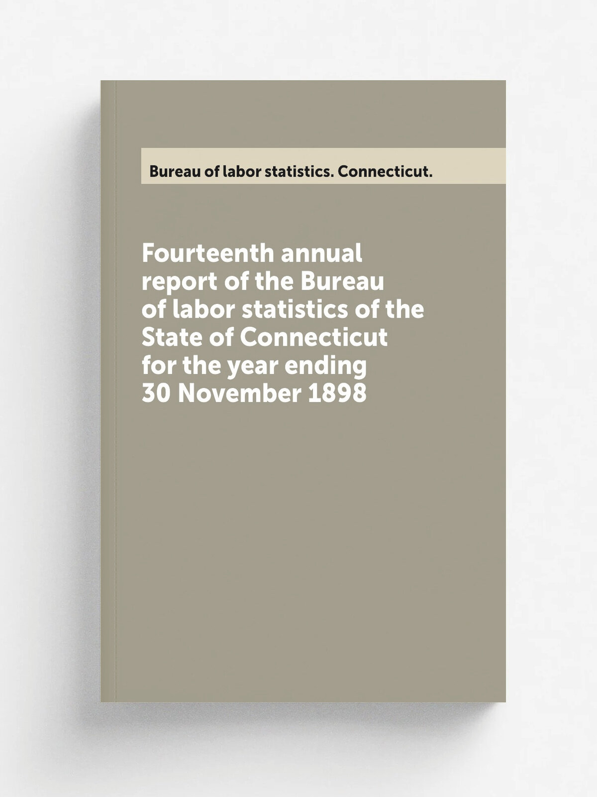 Fourteenth annual report of the Bureau of labor statistics of the State of Connecticut for the year ending 30 November 1898