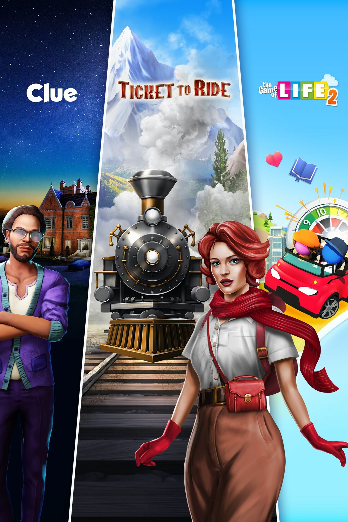 Набор Ticket to Ride, Clue and The Game of Life 2 – Classic Board Game Bundle — Xbox Series X|S, Xbox One — Цифровая версия