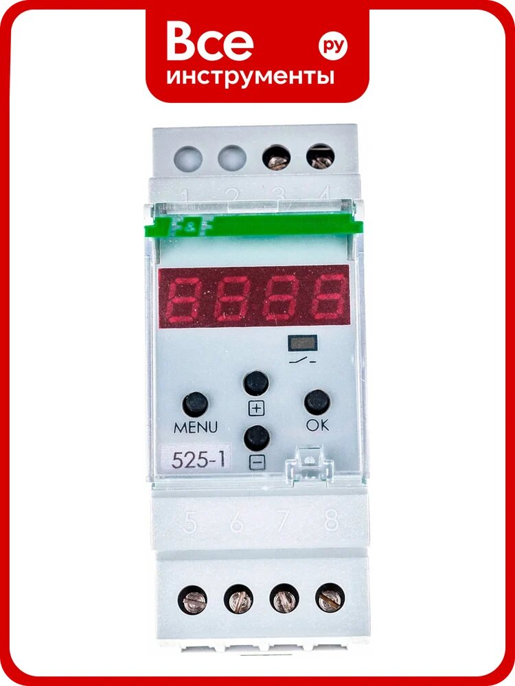 Астрономическое реле времени F&F PCZ-525-1 EA02.002.011 электромеханическое, монтаж на DIN-рейку, защита