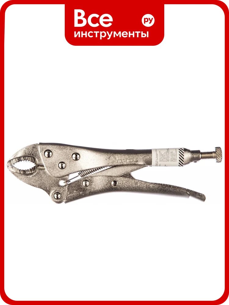 Зажимные клещи 180 мм Top Tools 32D450, полукруглая зубчатая губка, бытовой класс, прочность и удобный захват