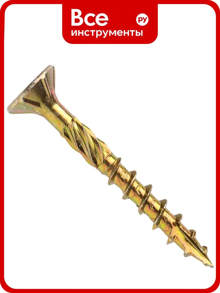 Конструкционный шуруп европартнер для дерева, потай, ж/п, Torx 1030 х 25 25 шт, желтопассивированное покрытие