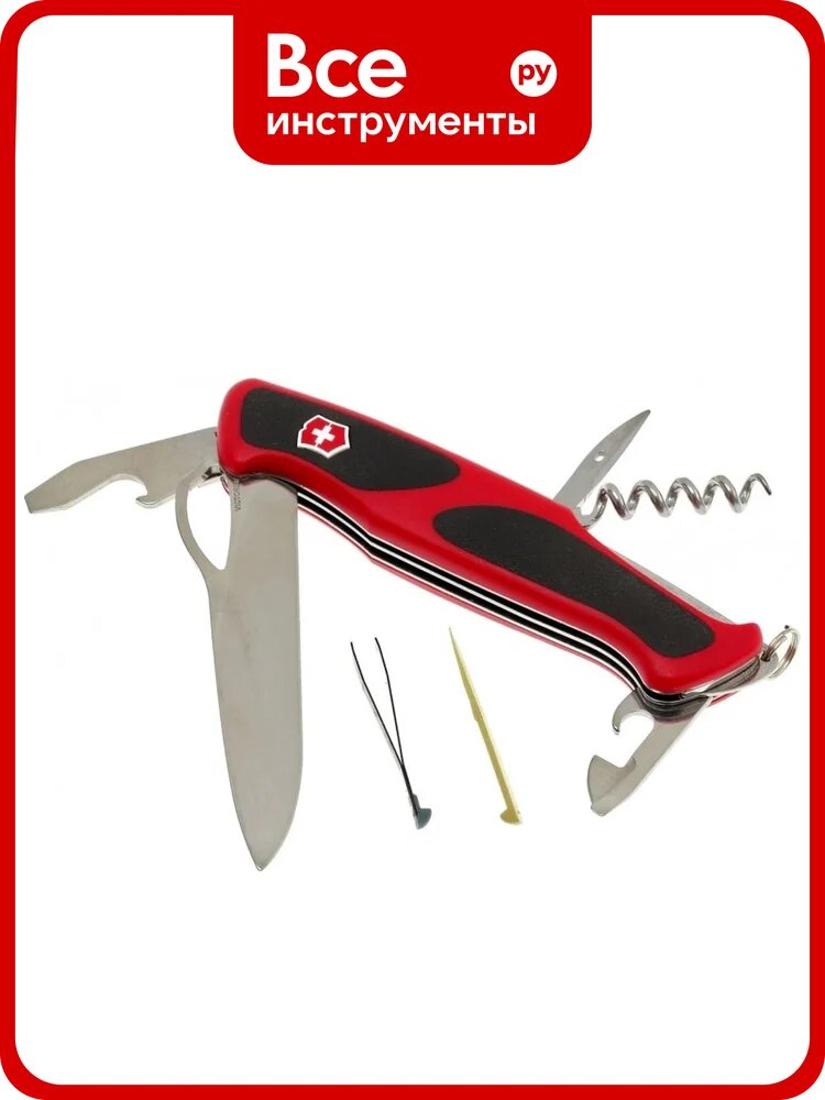 Нож Victorinox RangerGrip 61 130 мм, 11 функций, красный 0.9553. MC