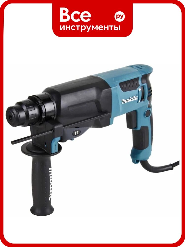 Перфоратор Makita HR2300 с мощностью 720 Вт, частотой ударов до 4600 уд/мин, 2 режимами и типом хвостовика