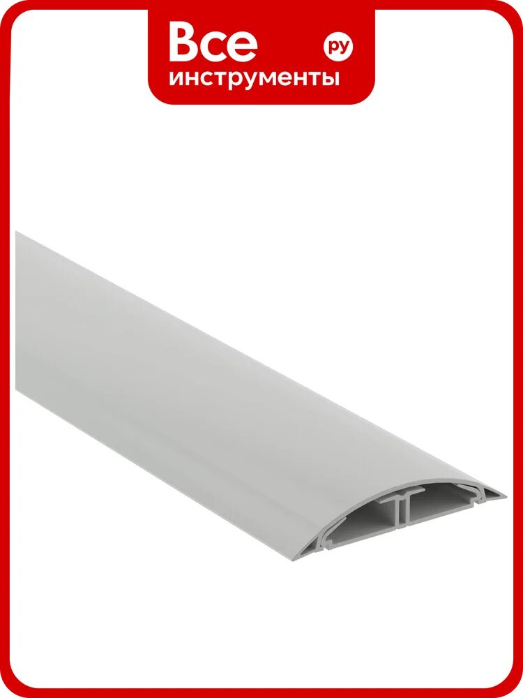 Напольный канал СSP-N 75x17 G серый 2м DKC 01332 01332DIY, из ПВХ с крышкой, двойной замок, защита