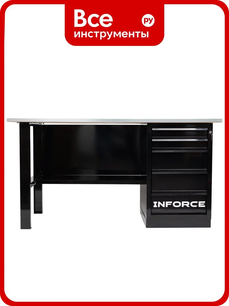 Верстак, Inforce, с драйвером Inforce 1600х686х845 LW-2 допустимая нагрузка на стол 1000кг, 05-01-006, обеспечивает