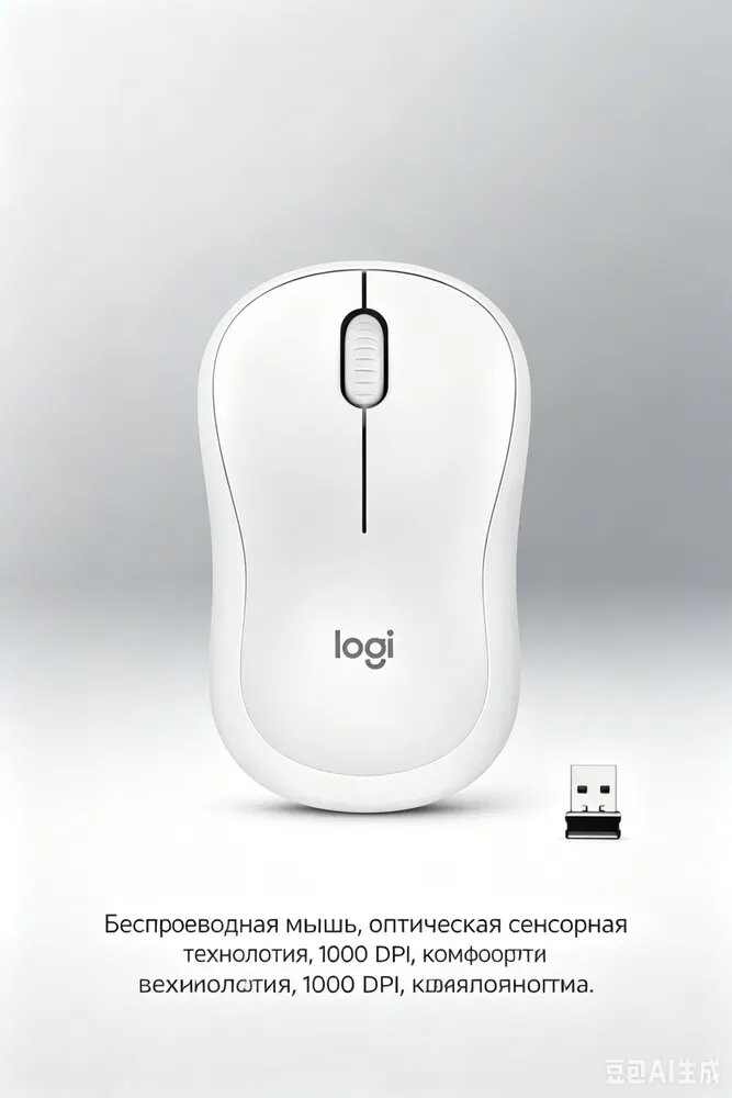 Мышь беспроводная Logitech M221, белый