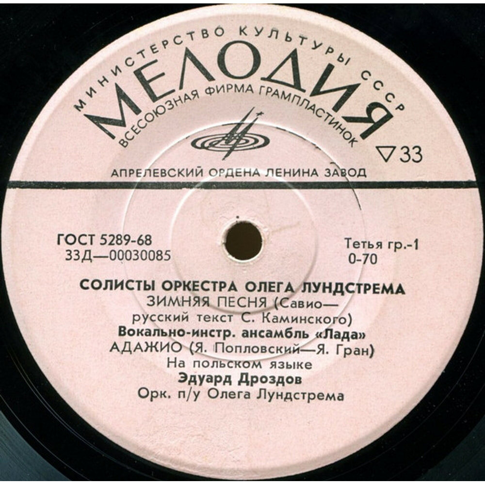 Солисты Оркестра Олега Лундстрема