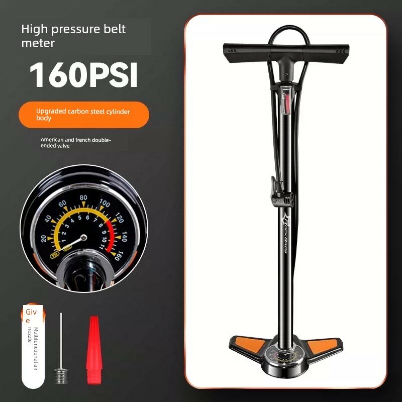 160psi Профессиональный манометр GP6532B с универсальной насадкой для велосипедов, автомобилей и мячей