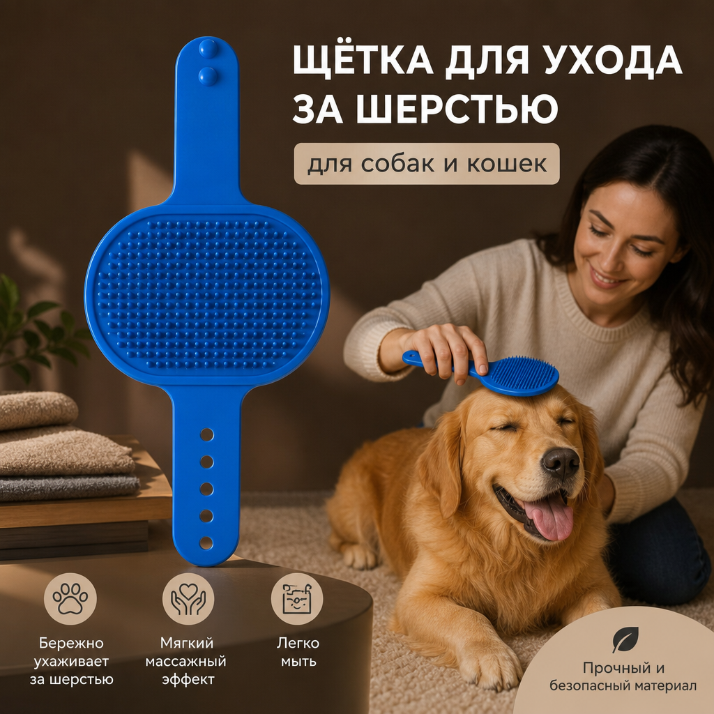 Профессиональная щетка для груминга кошек и собак, комфортный, профессиональный уход, распутывает колтуны