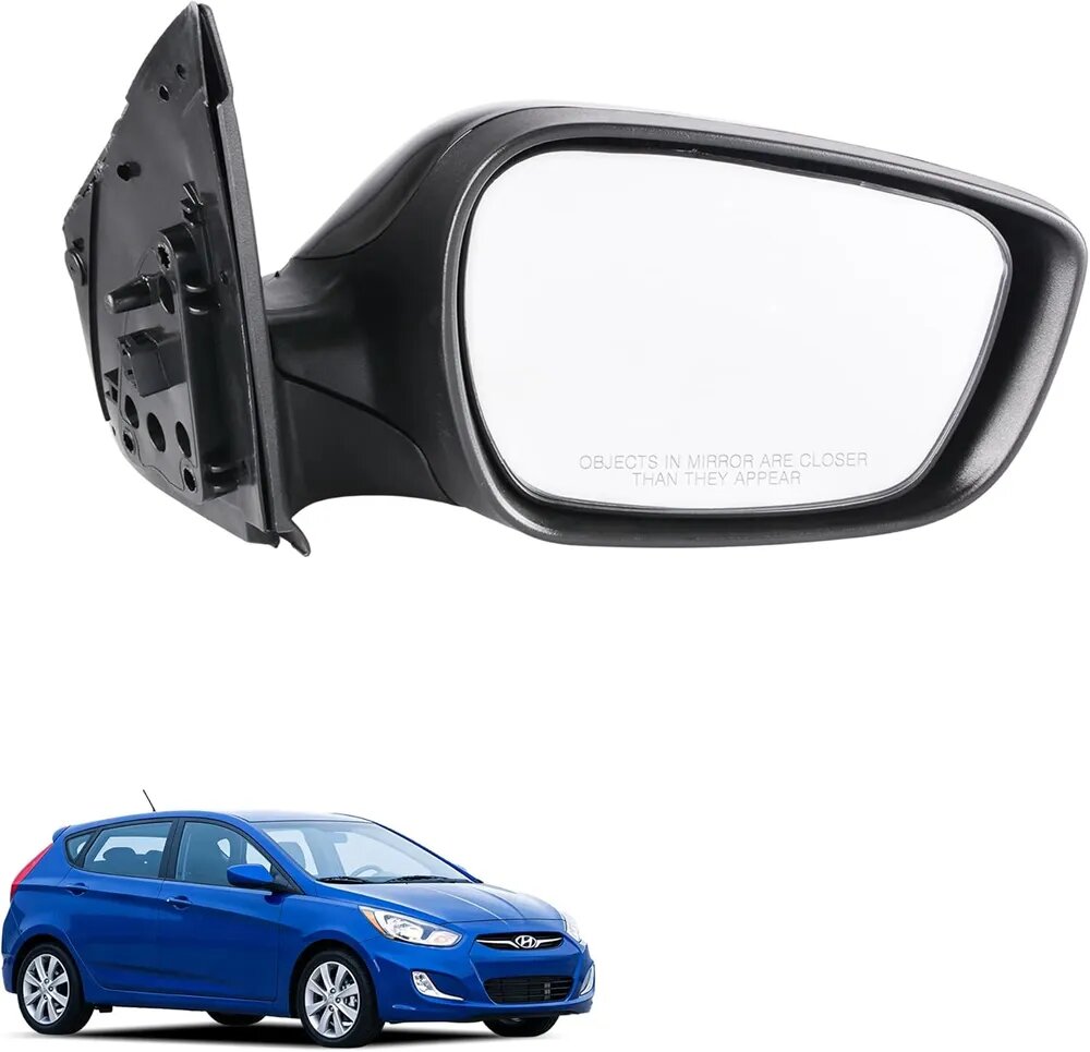 Зеркало заднего вида Справа, арт. 1 шт. Правое боковое зеркало Hyundai Solaris (Accent) 2012-2016