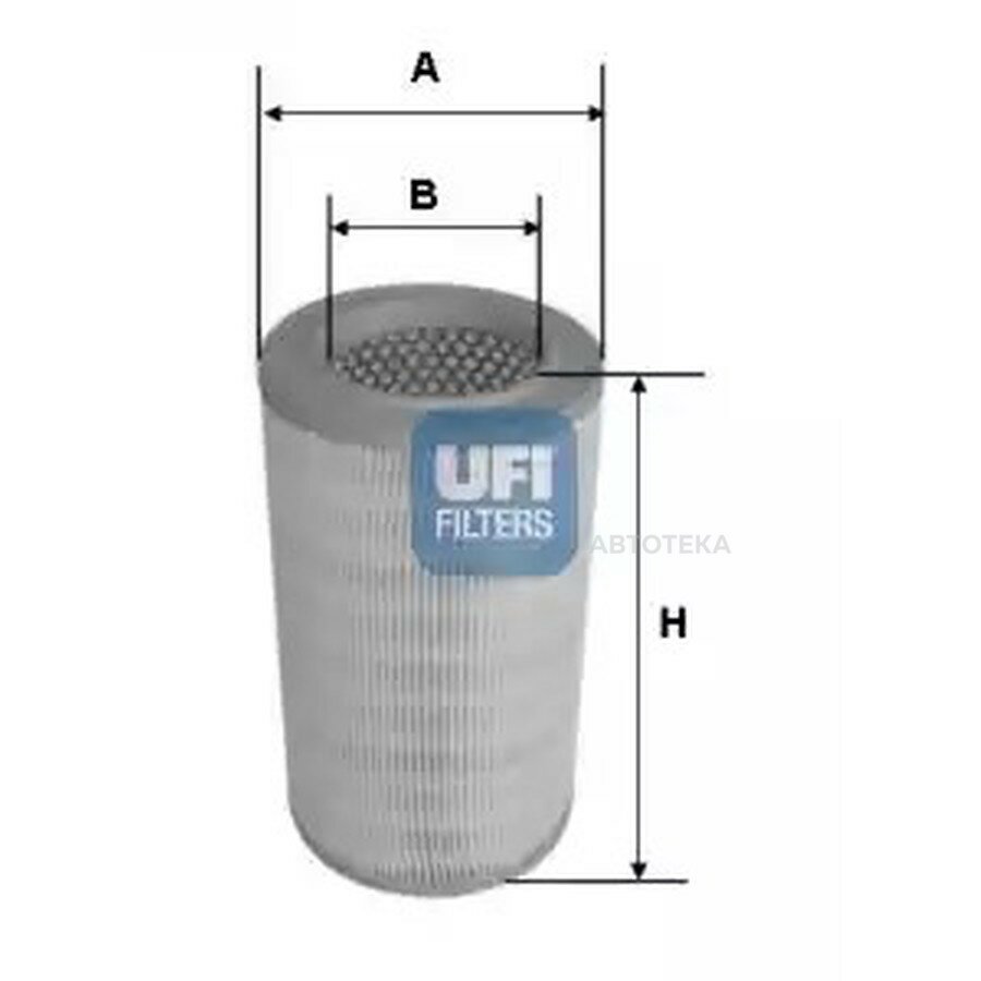 Фильтр воздушный UFI 2763000 Fiat Bravo , Lancia Delta 1.4-2.0 07->