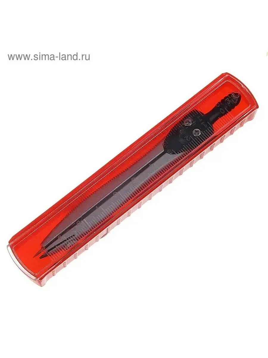 Профессиональный металлический циркуль с линейкой