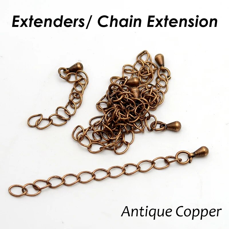 Удлинитель цепи Antique Copper, 5 см, 50 шт