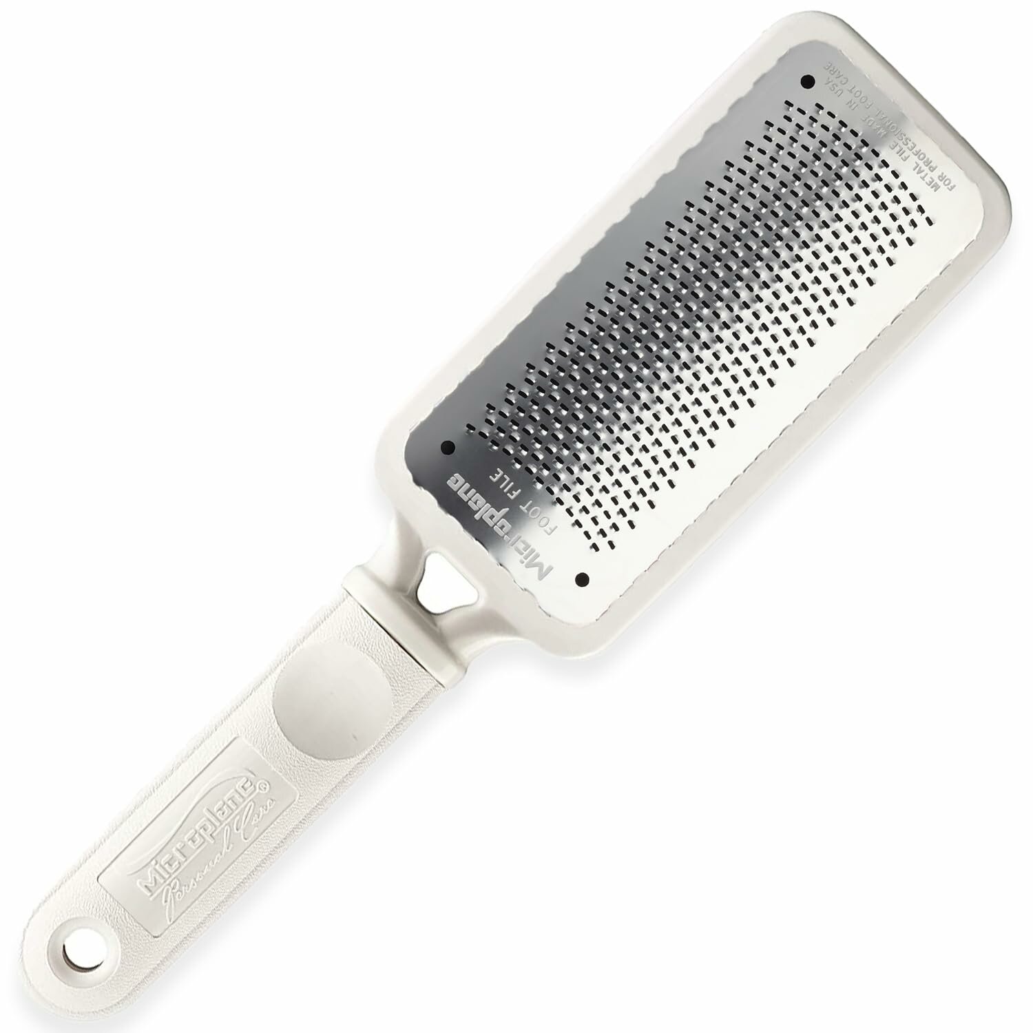 Microplane Colossal Foot File Scraper - терка для пяток из нержавеющей стали, пилка для удаления омертвевшей кожи / мозолей на ногах, бережный скребок для ног