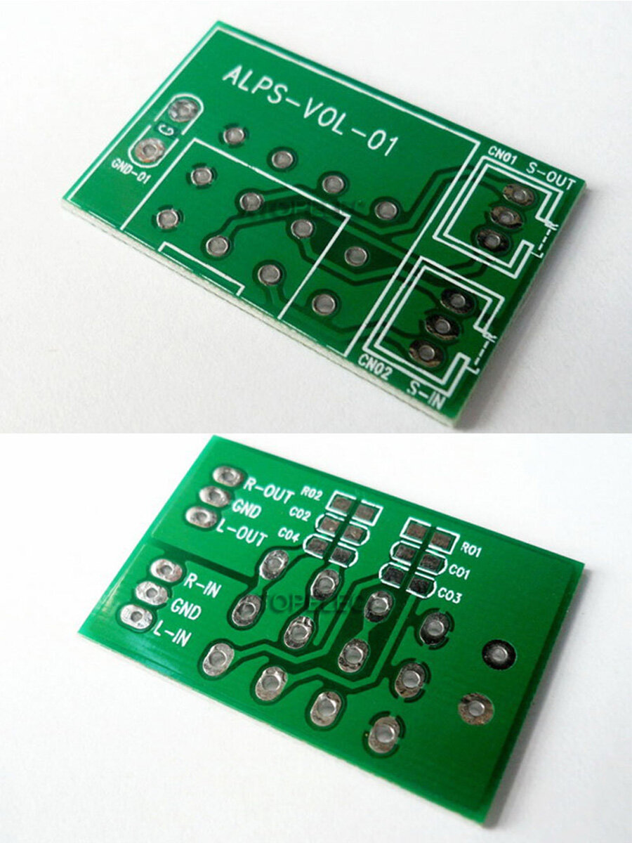 1x PCB Фор ALPS RK16 RK27 стереозвуковой аттенюатор Двойной регулятор громкости плата для потенциометра