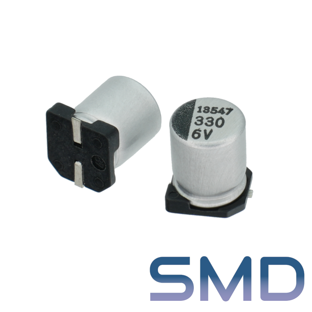330мкФ 6,3В / SMD / 6,3x8 / 105 С / конденсатор электролитический (2шт)