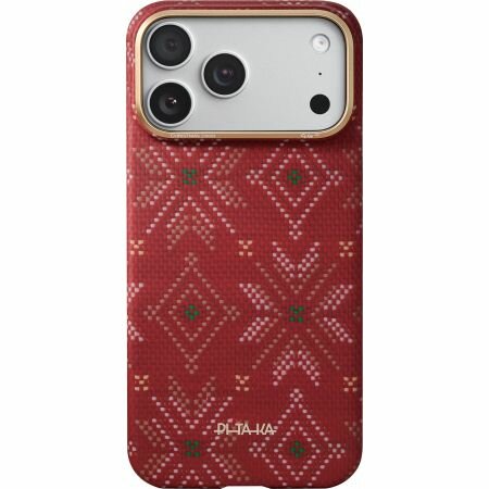 Чехол Pitaka Threads of Winter Ultra-Slim (PitaTap ) для iPhone 17 Pro, Red