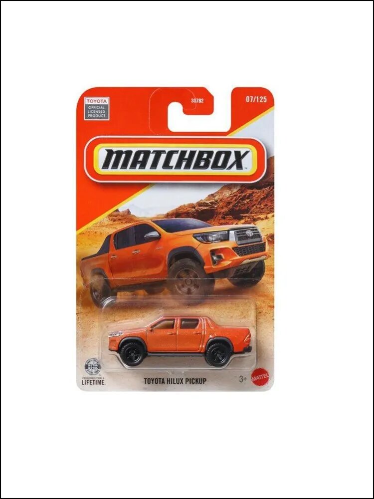 Машинка Matchbox Toys 1:64 Scale Die-Cast Basic Car 30782 2018 Toyota Hilux
