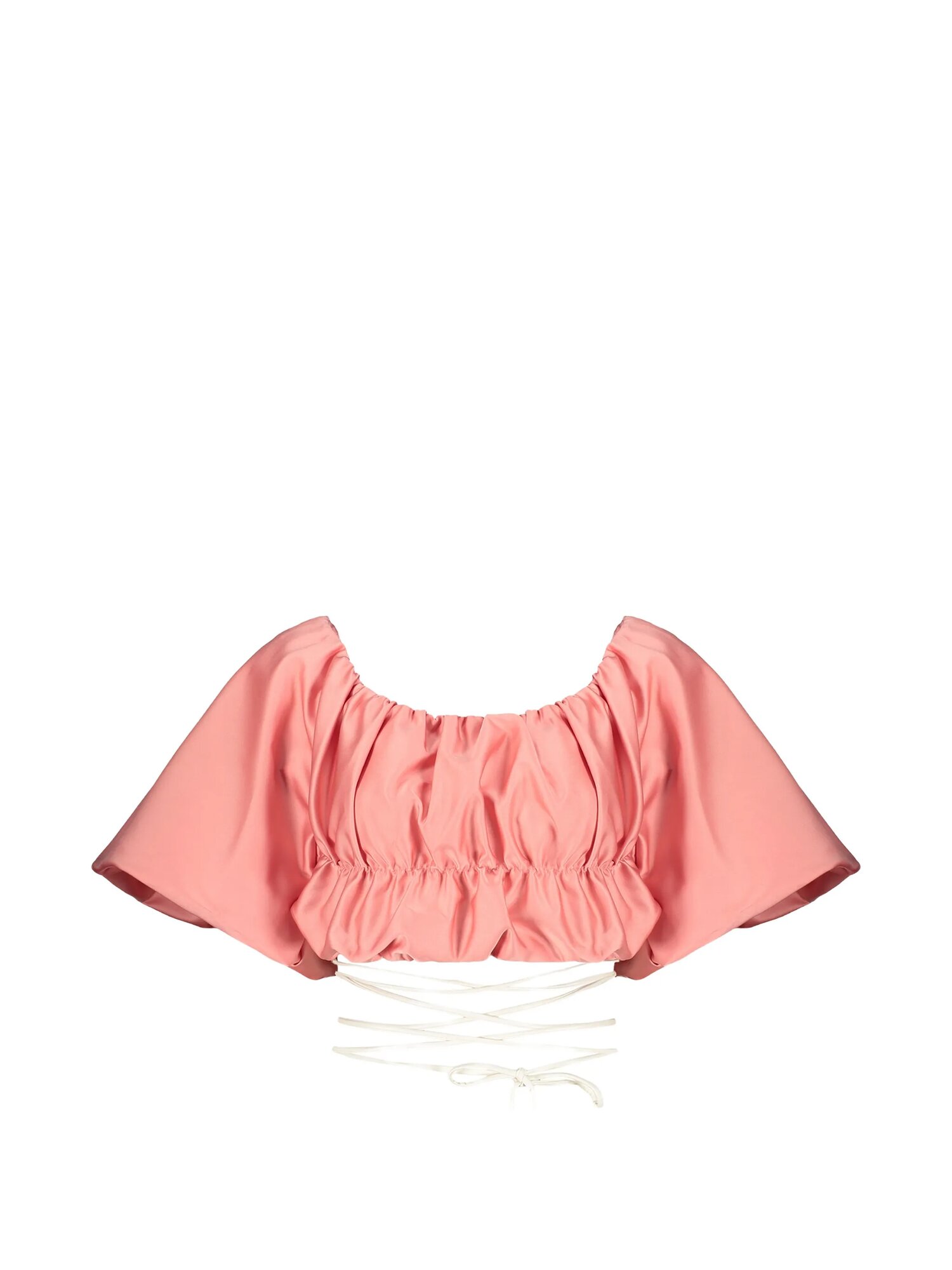 Топ Balloon-sleeve cropped top