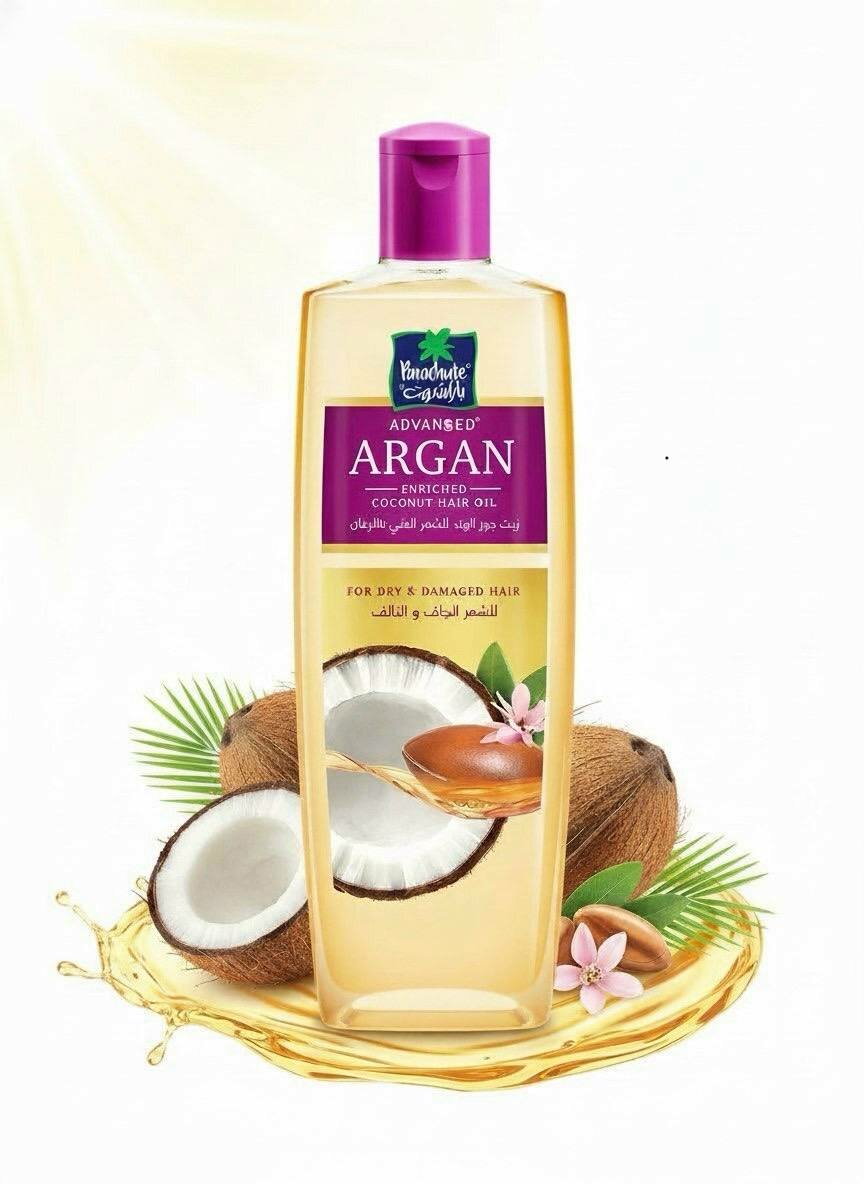 PARACHUTE ADVANSED Coconut oil Argan Кокосовое масло для волос обогащенное аргановым маслом 200мл