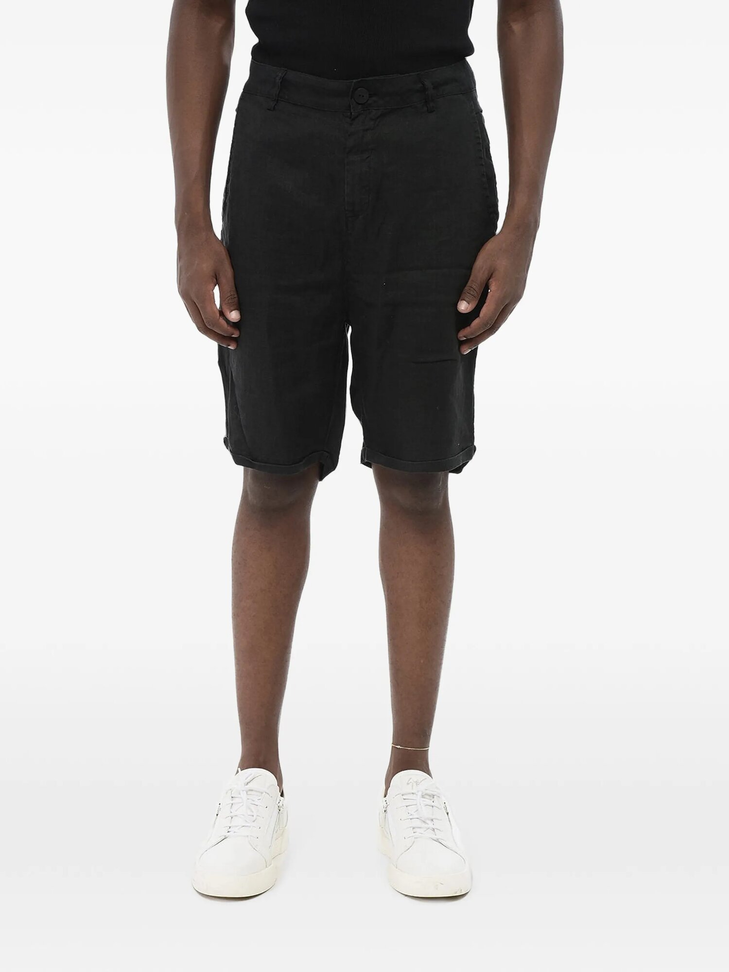 Шорты Linen belt-loop shorts